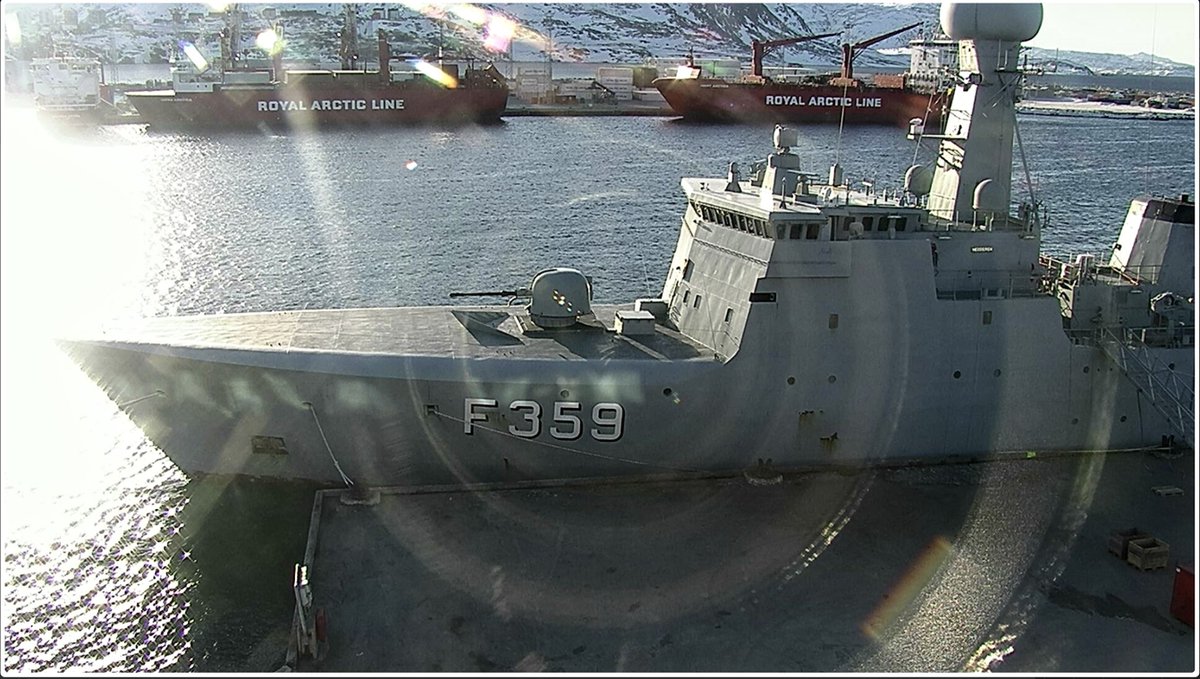 WarshipCam on Twitter: "Royal Danish Navy Thetis-class ocean patrol vessel HDMS Vædderen (F359 ...