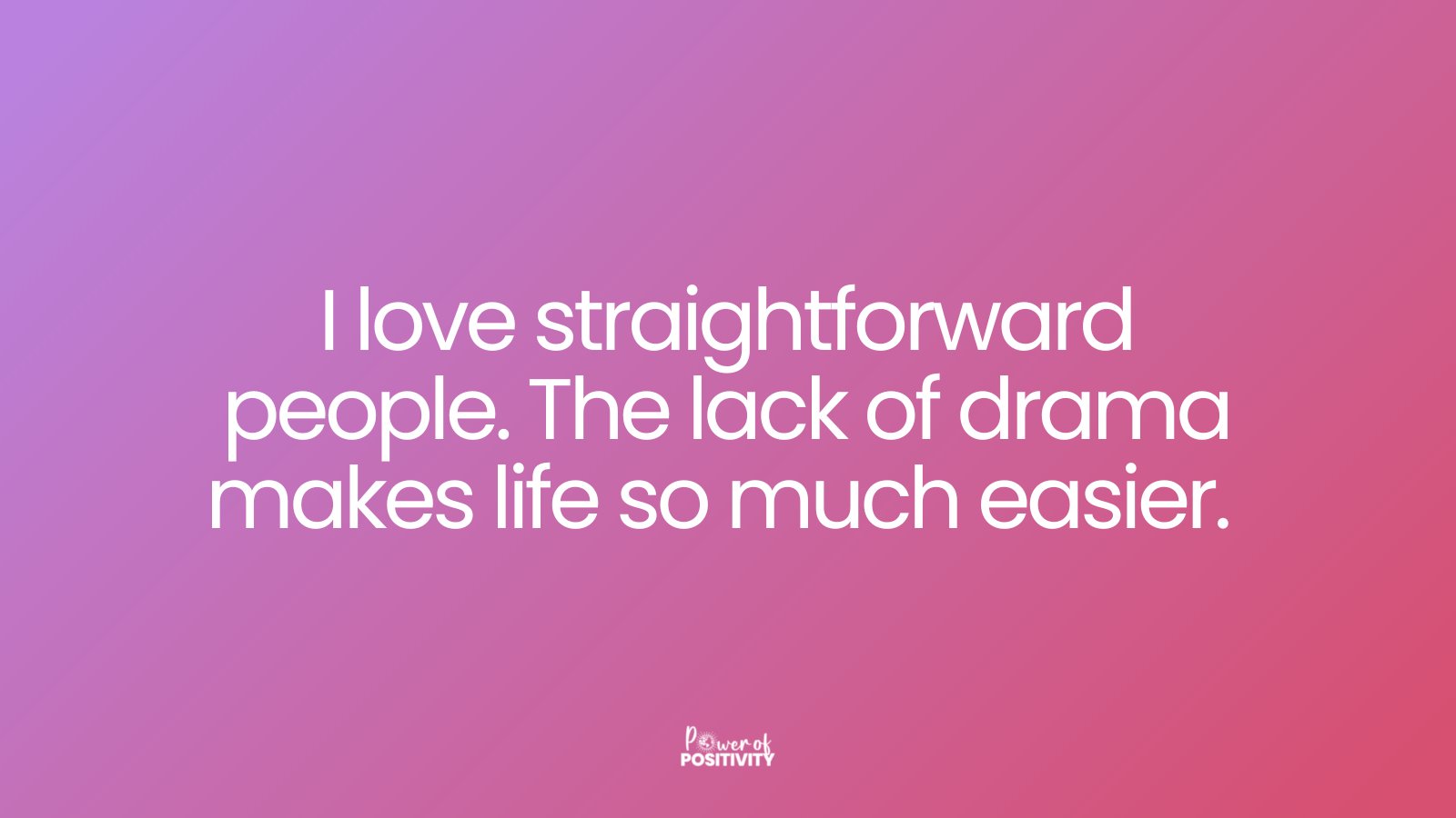 Straightforward People