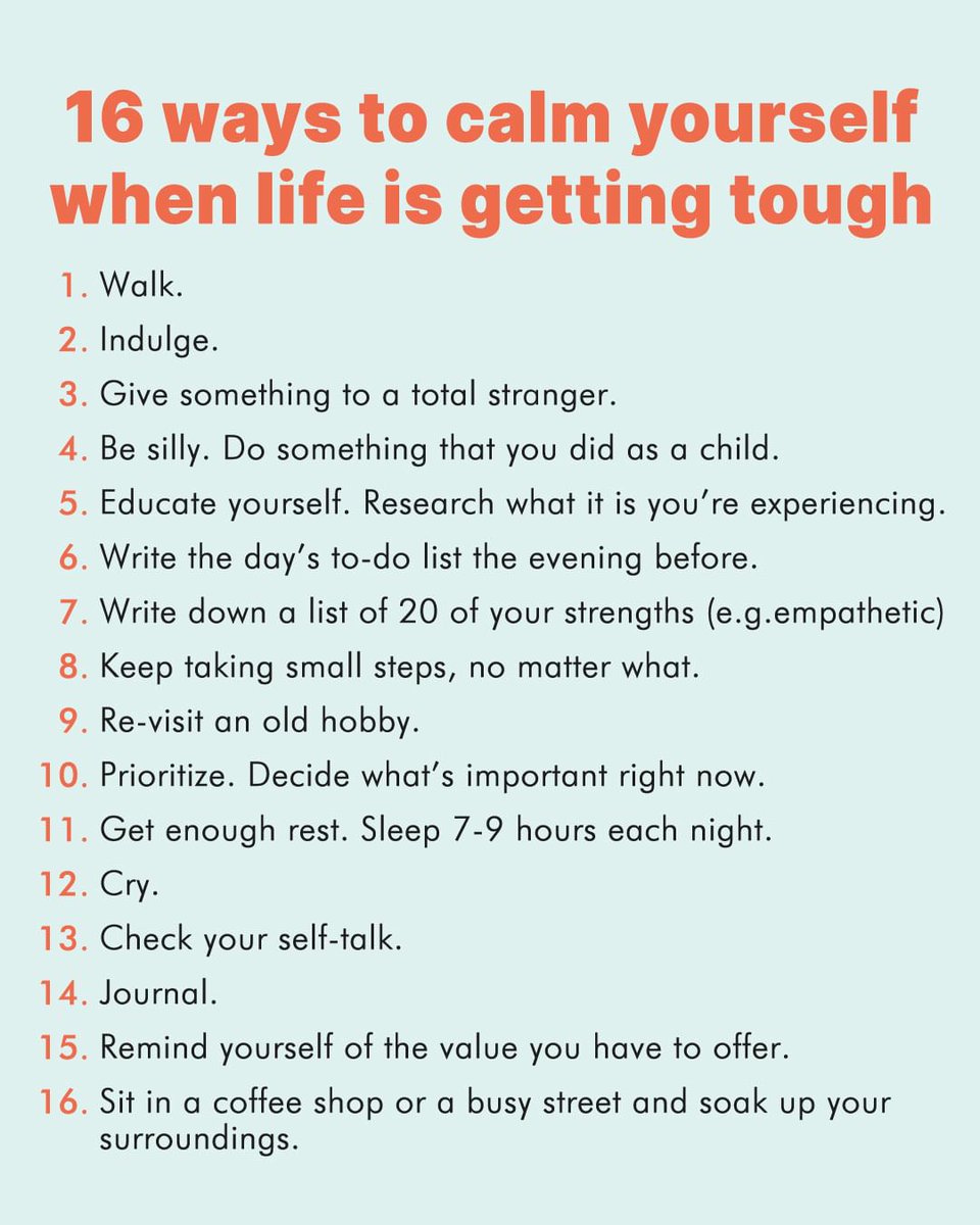 ᴀʀᴛ ᴏꜰ ᴘʜʏꜱɪQᴜᴇ on Twitter: "16 Ways To Calm Yourself When Life Is ...