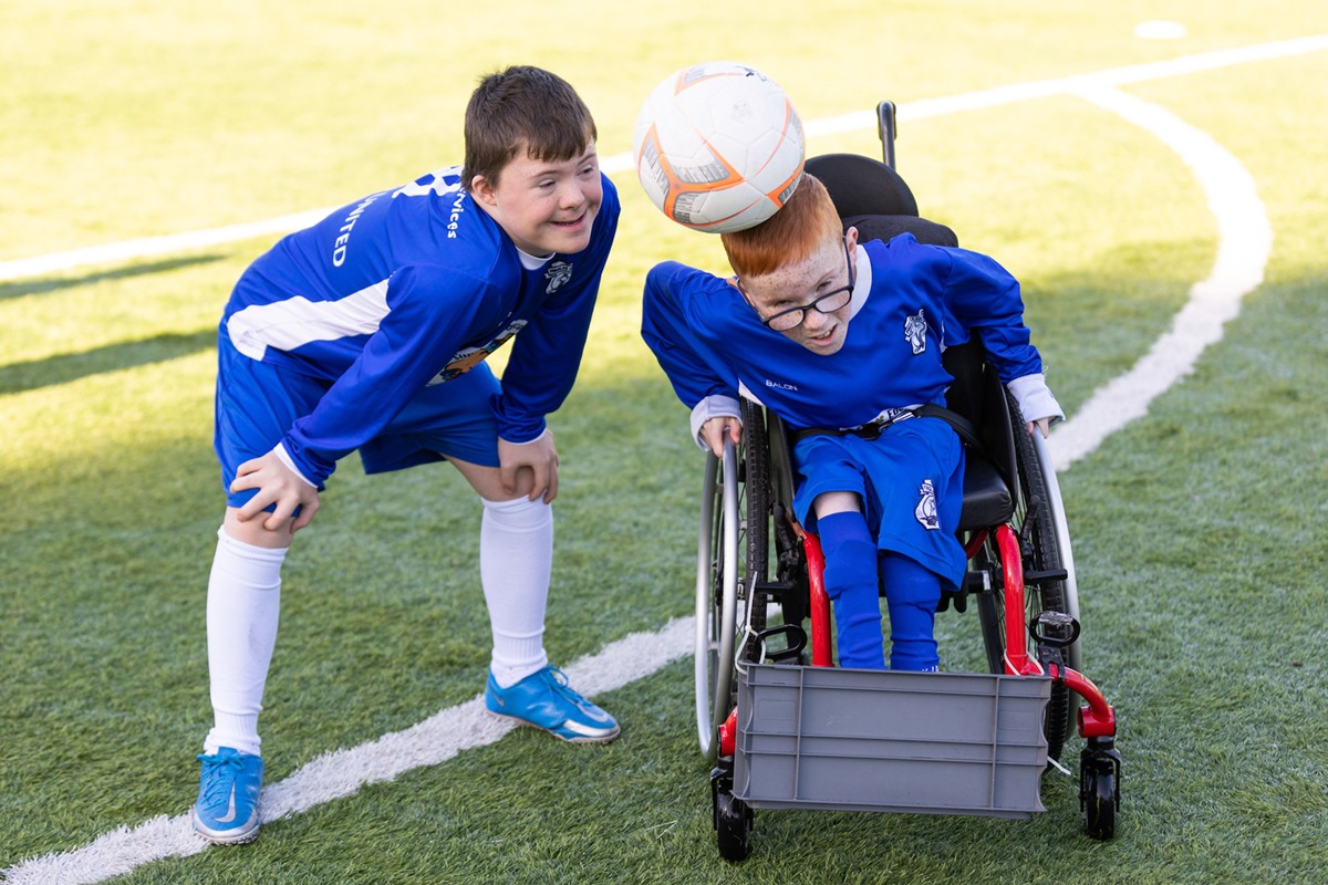 Disabled Children Playing Sport