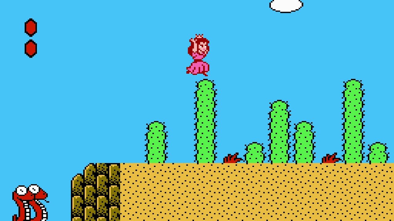 Sideways Peach Super Mario Bros