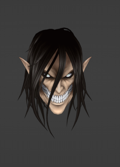 Eren Titan Form Side View Custom Eren Jaeger Art Commission