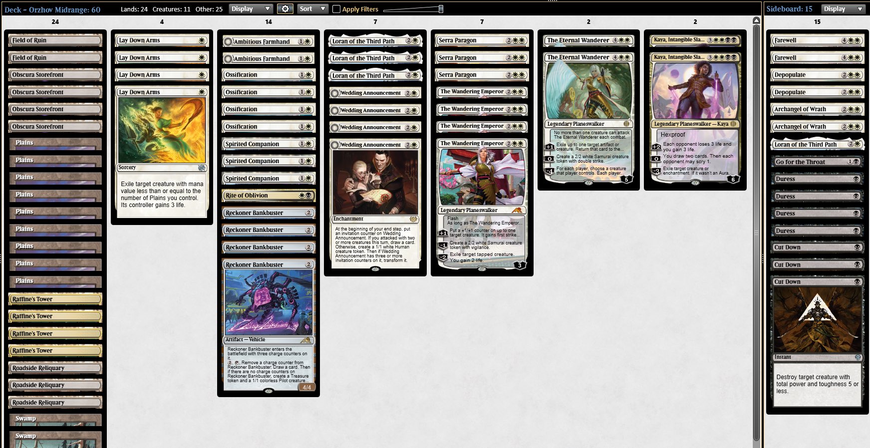 Autumn Burchett on Twitter: "Continuing to have great results with my Standard Orzhov Midrange ...