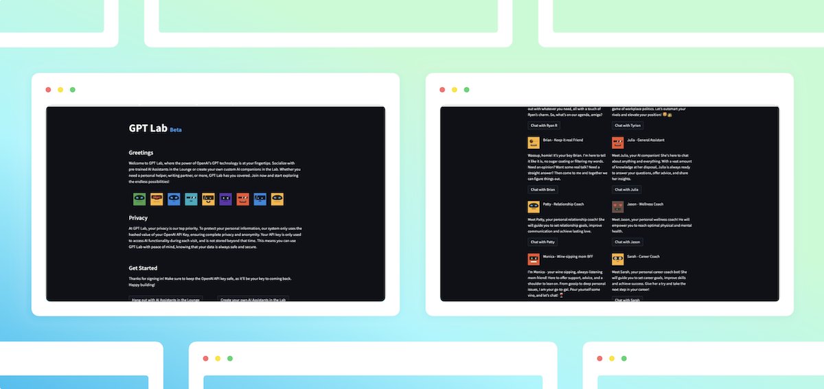 streamlit on Twitter: "🤯 @dclin spent the last 3 months building GPT Lab—a Streamlit app that ...