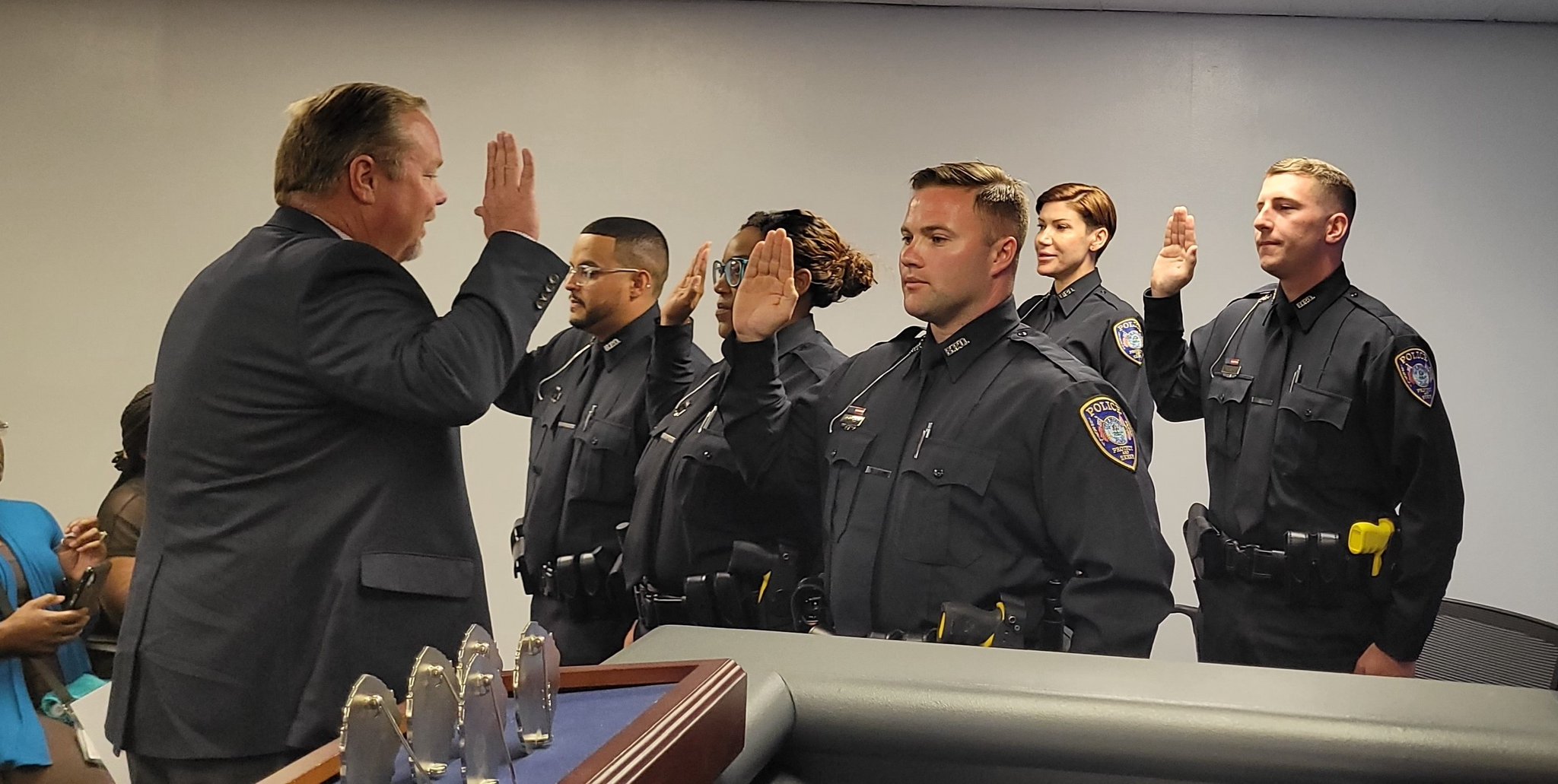 Bradenton Police Department on Twitter: "Today BPD held a swearing-in ceremony for 5 new ...
