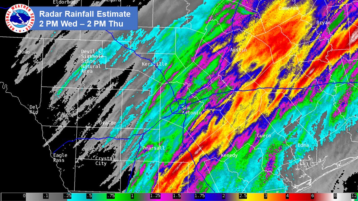 Nws Austin San Antonio On Twitter Here Is The Rainfall Estimate Over