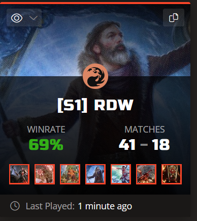 Cardakeys, Glory Dominus on Twitter: "Mythic #250 - Mono Red Aggro BO1 https://mtga.untapped.gg ...