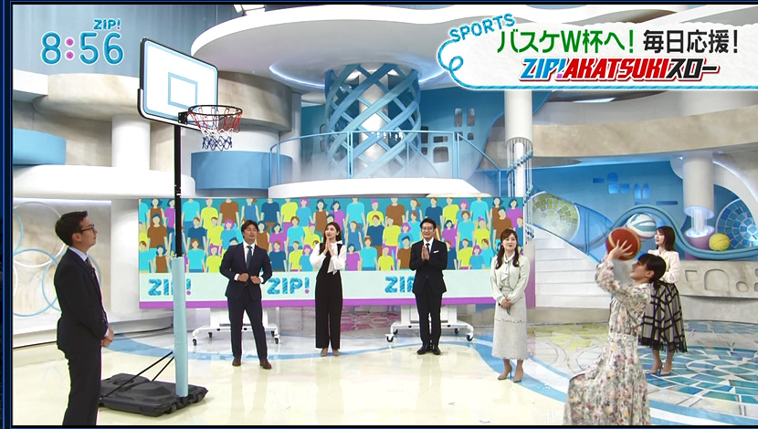 tvmaniaZERO on Twitter: "2023/04/07 #ZIP フリースローチャレンジ #奈緒 さんがチャレンジ 惜しい！"