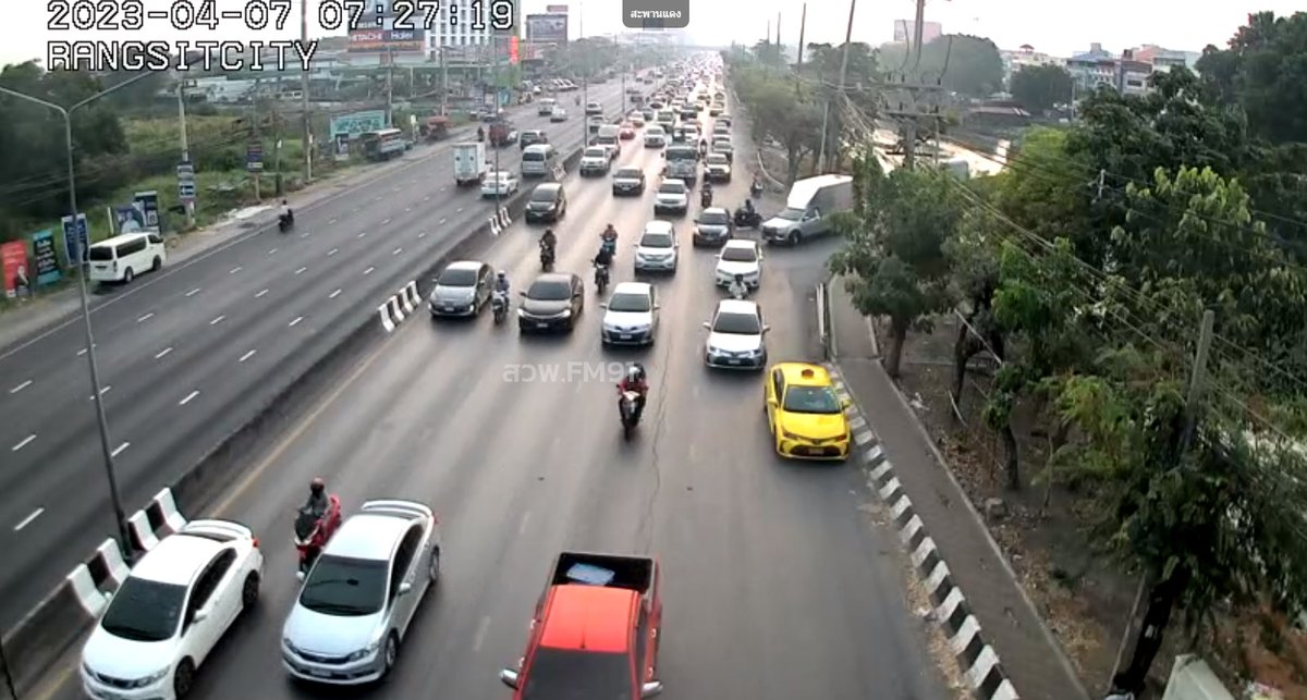 FM91 Trafficpro on Twitter: "07.18 น. ถนนรังสิต-นครนายก ขาเข้า ผ่านคลอง 1 รถเริ่มเคลื่อนตัวได้่ ...
