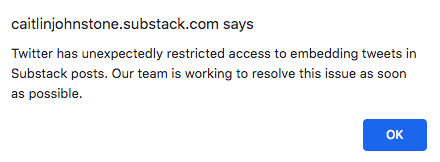 Caitlin Johnstone on Twitter: "Well that's fucking annoying. @Twitter is blocking Substack from ...