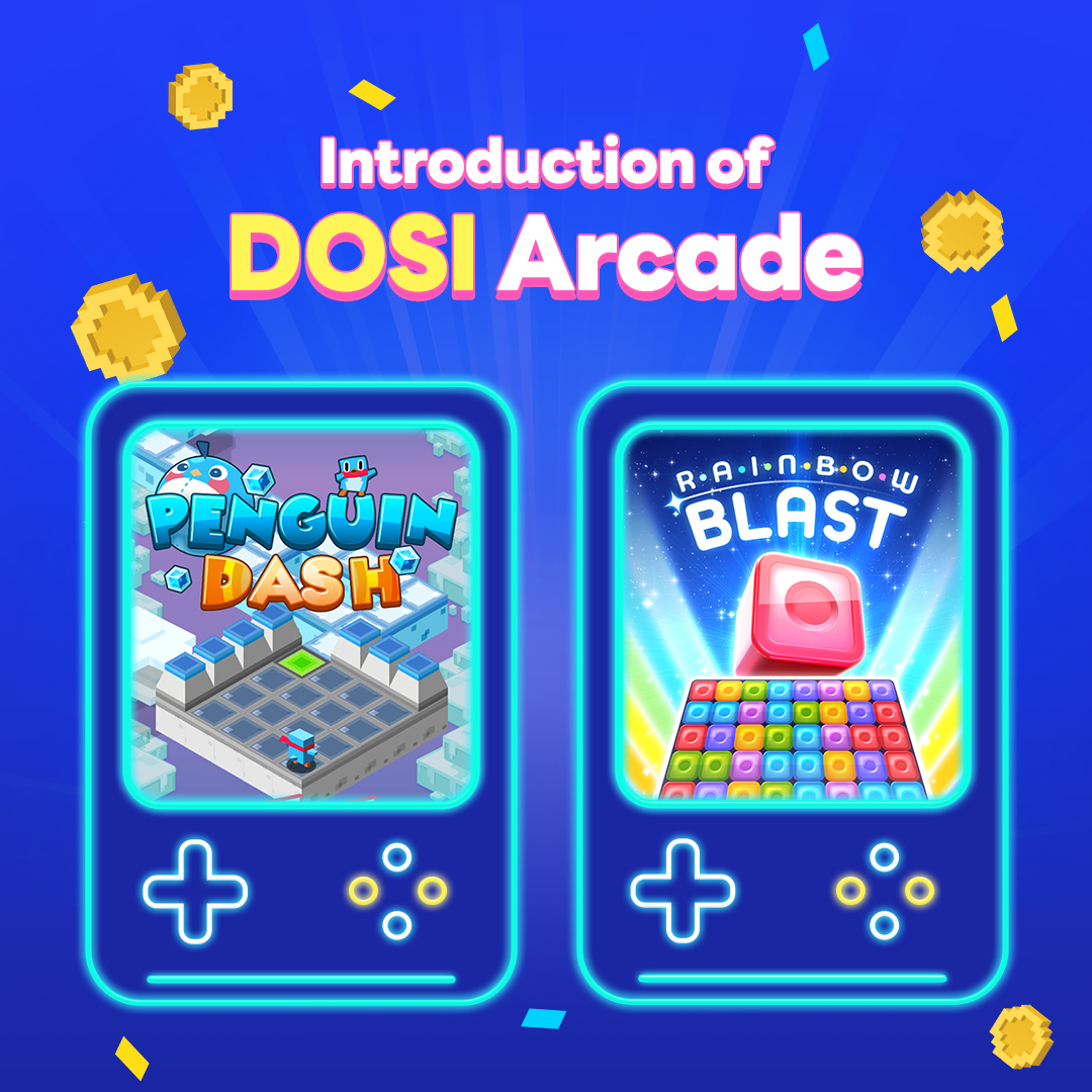 DOSI_official on Twitter: "📢DOSI Arcade is open! Our first two mini-games, ‘Penguin Dash’ and ...