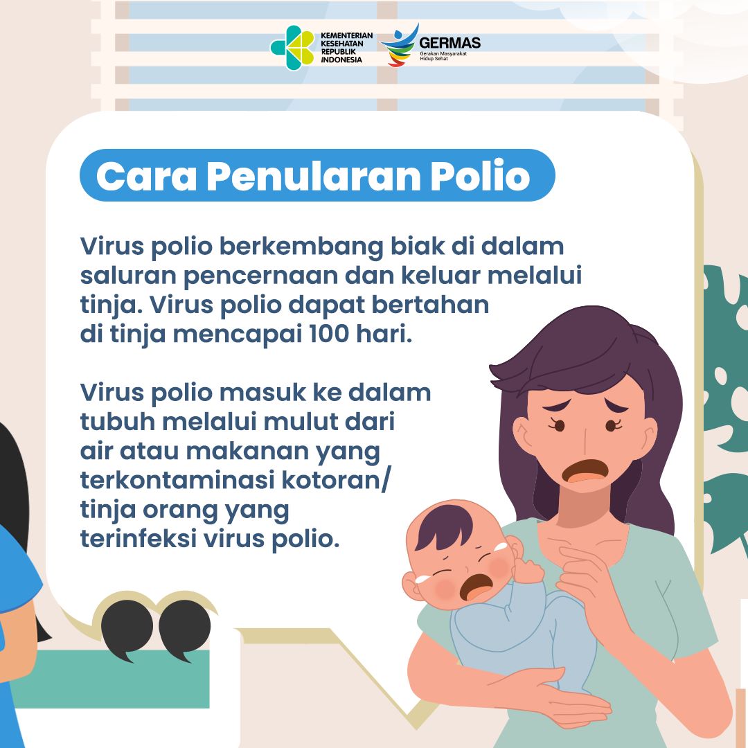 Direktorat Promkes dan PM Kemenkes RI on Twitter: "Hal ini perlu dilakukan, mengingat polio bisa ...