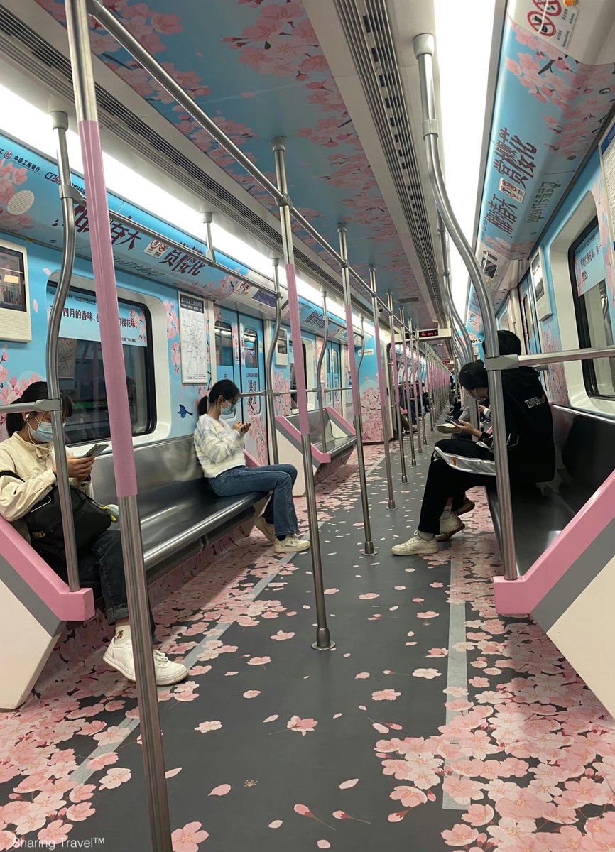 Sharing Travel on Twitter: "Spring subway in Wuhan."