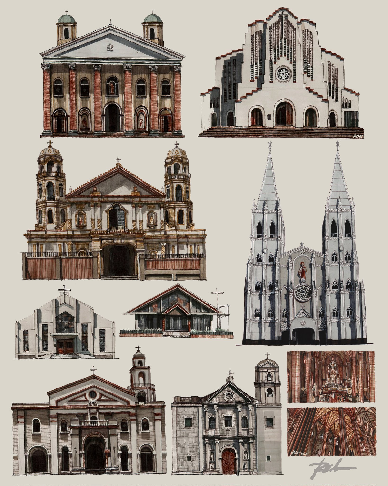 San Sebastian Church Sketch Image Of Spain, Basque Country, San