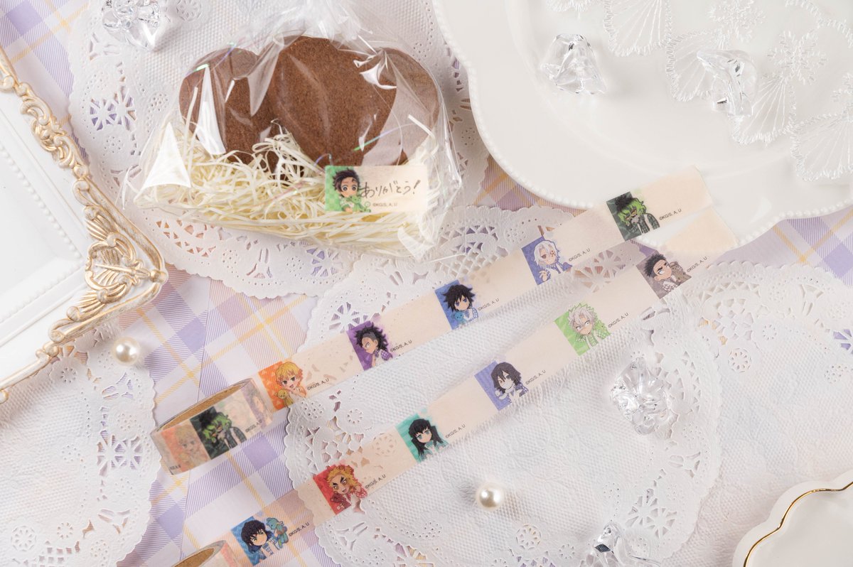 ufotable on Twitter: "【受注終了まであと2日】 ホワイトデー2023描き下ろしイラストグッズより 切れるマスキングテープを2種ご紹介いたします。 1キャラずつ切れる仕様に ...