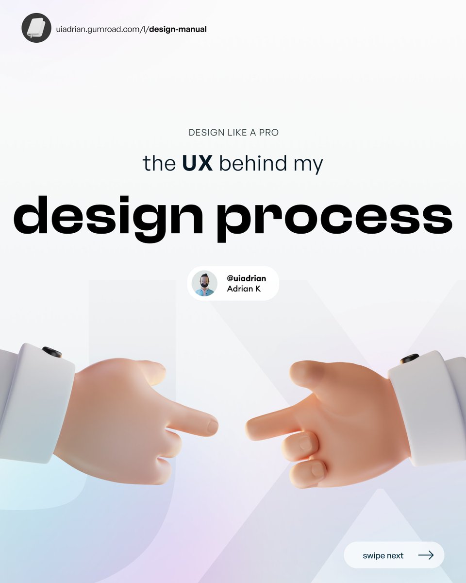 The UX behind my design process 📝 - Thread from UI Adrian @uiuxadrian ...