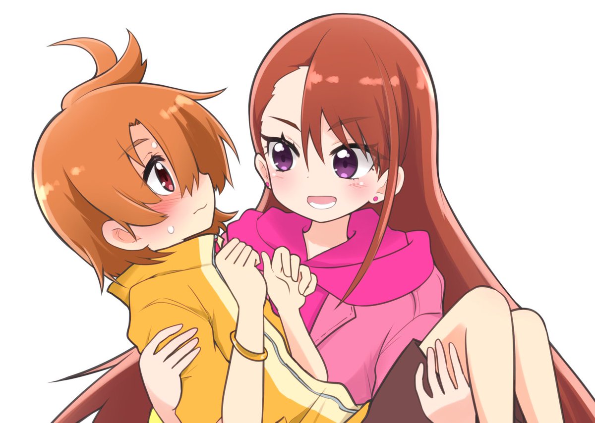 princess carry multiple girls 2girls carrying brown hair blush long ...