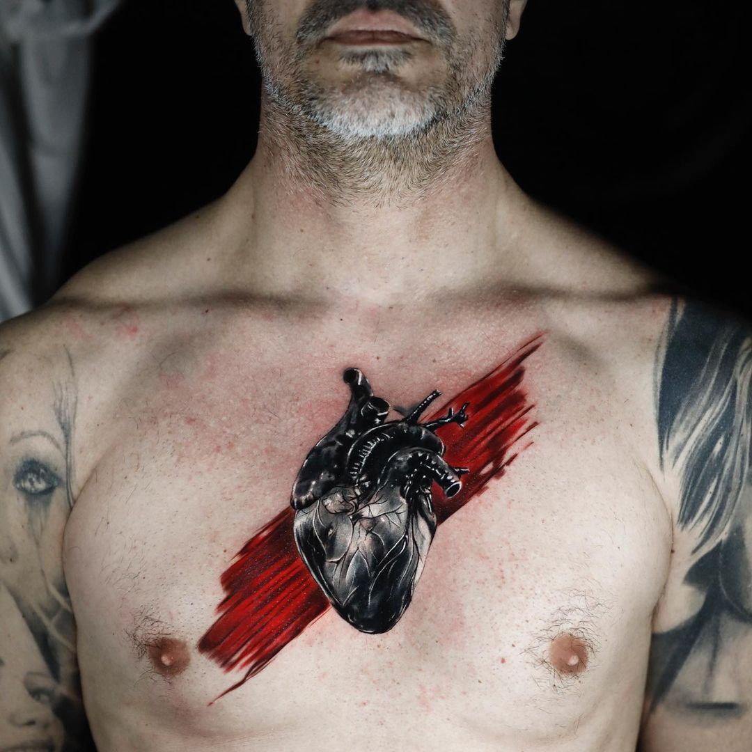 Killer Heart Tattoos 40 Best Neck Tattoo Ideas For Men In 2022