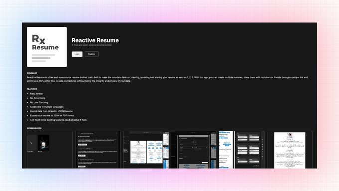 10 websites that will help you build your resume (get a job): - Thread ...