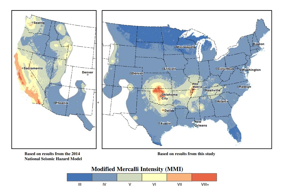 Mercalli Scale Map
