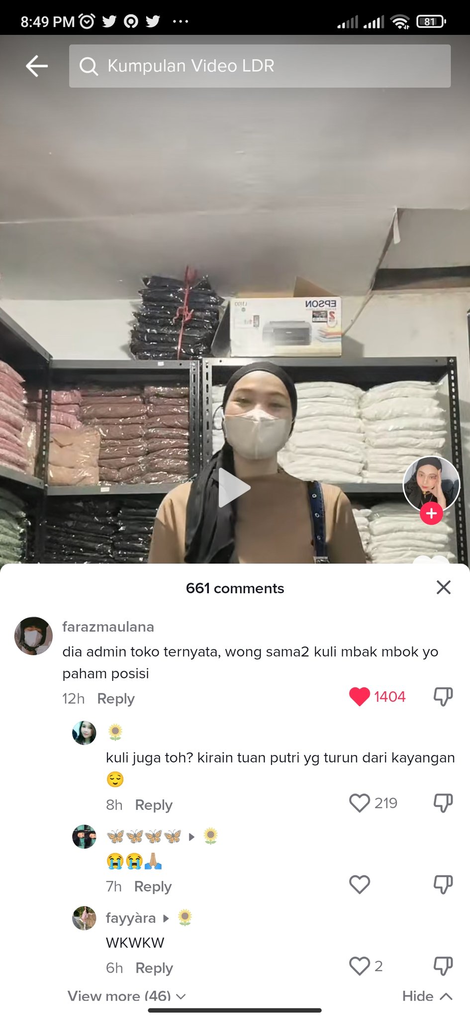 nad on Twitter: "@maykkari @tanyakanrl Malah aku nemu komen ini wkwkkw ...