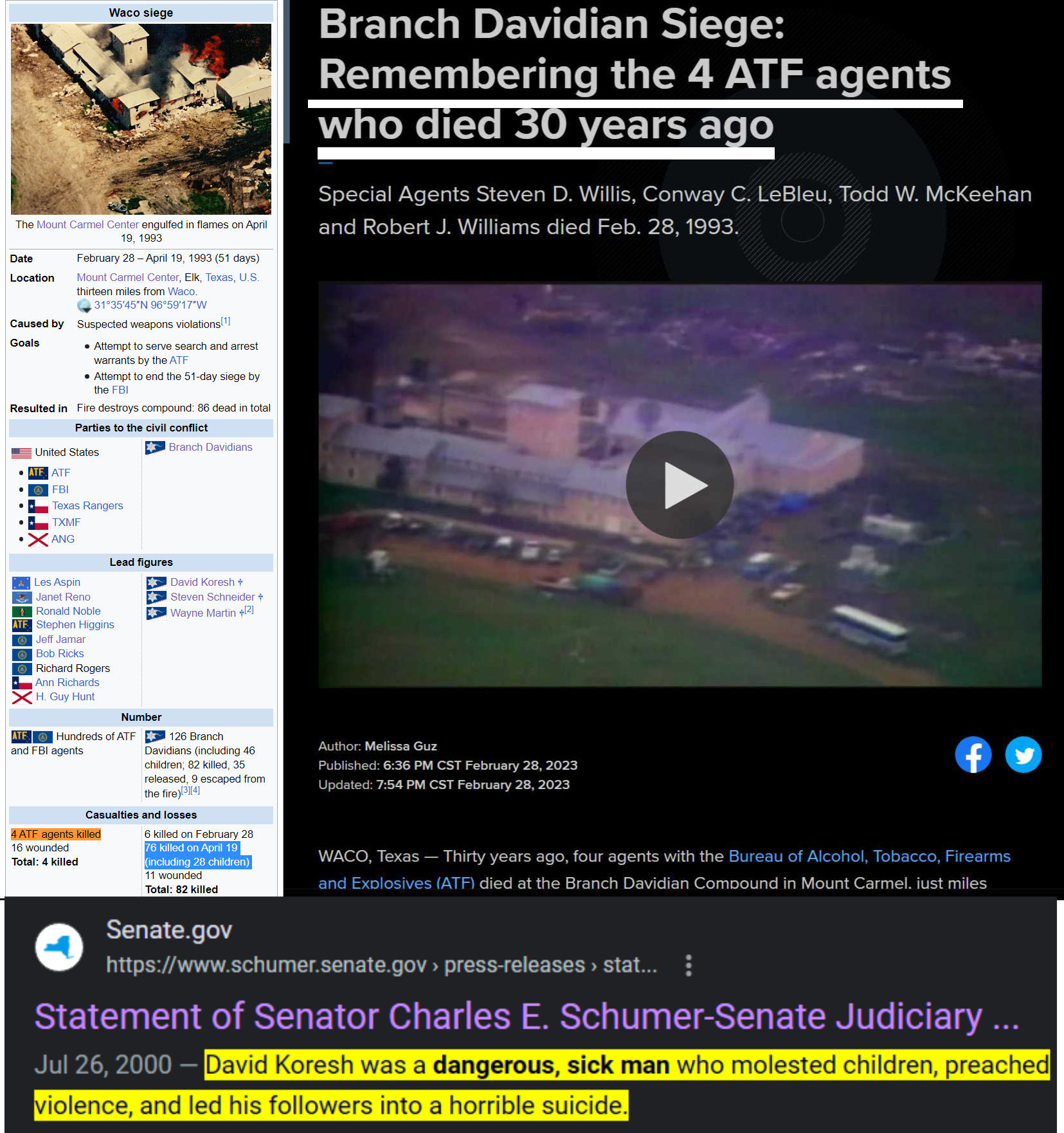 Symbols on Twitter: "5. The Waco siege officially began when 4 ATF ...