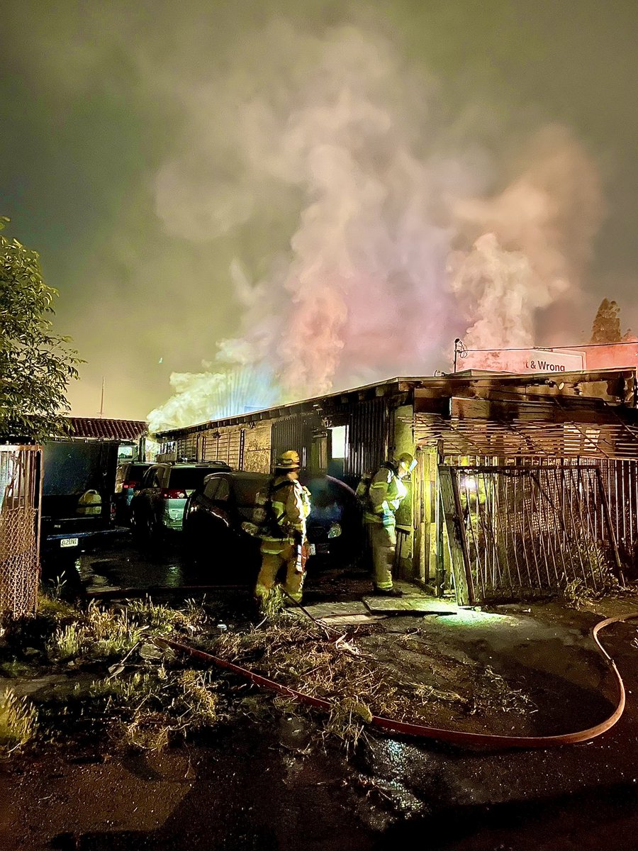 CAL FIRE BDU on Twitter: "Commercial Structure Fire- rpt 4:08 a.m. 25000blk Baseline St ...