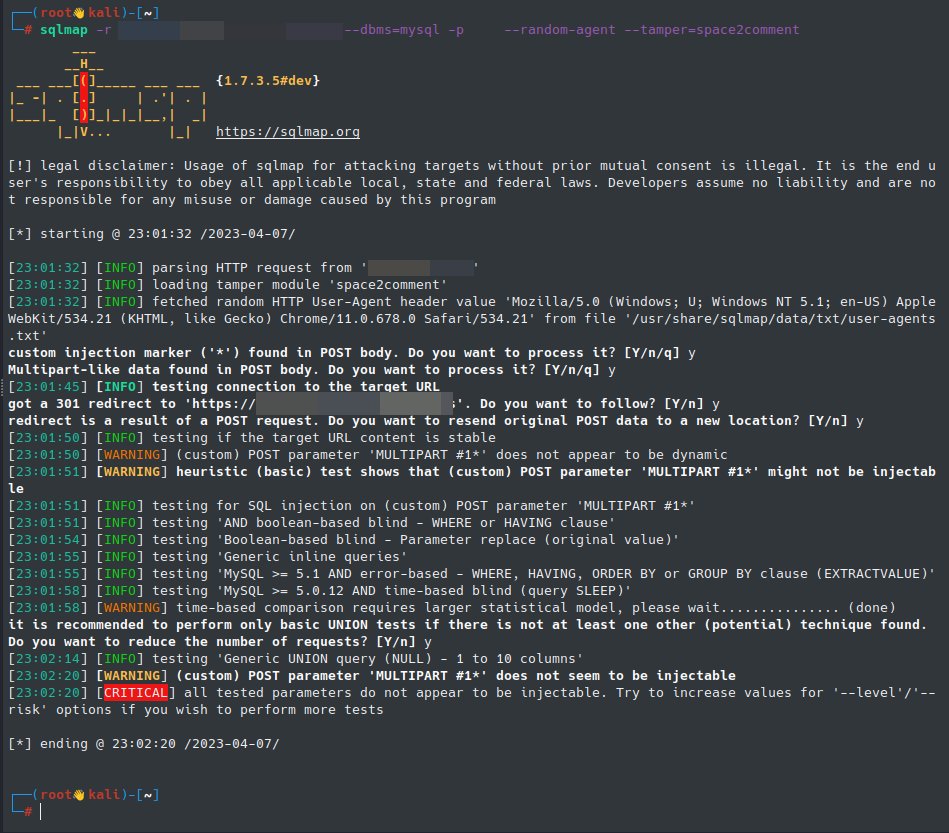N$ 🍥 on Twitter: "Again and again #Ghauri proving its getting better in detecting #SQLinjection ...