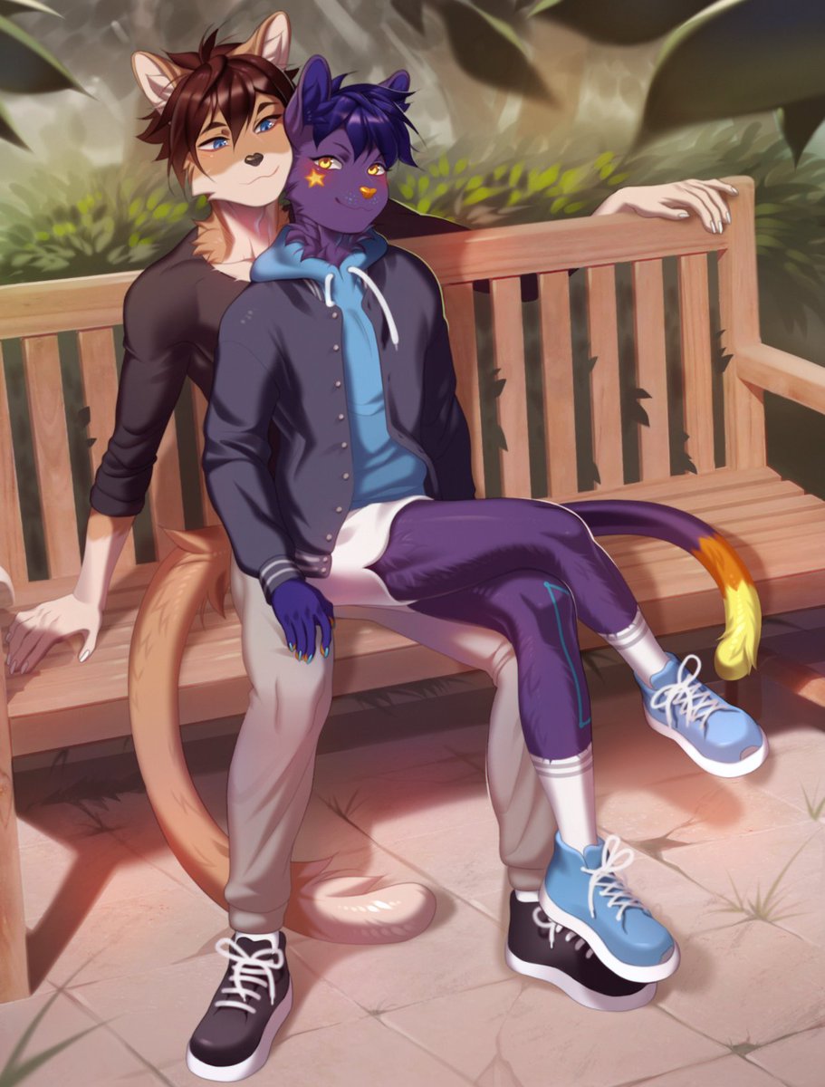ǝʞпsʇoʎɹ 💙💛 on Twitter: "I really hope to spend sunny days with you @Libran_Starcat Art by ...