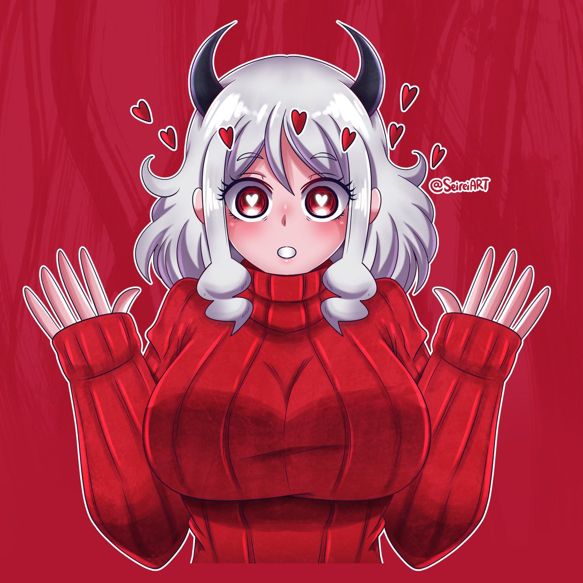 SeireiART ☯ on Twitter: "Modeus 💞 #Helltaker #Helltakerfanart #fanart #illustration"