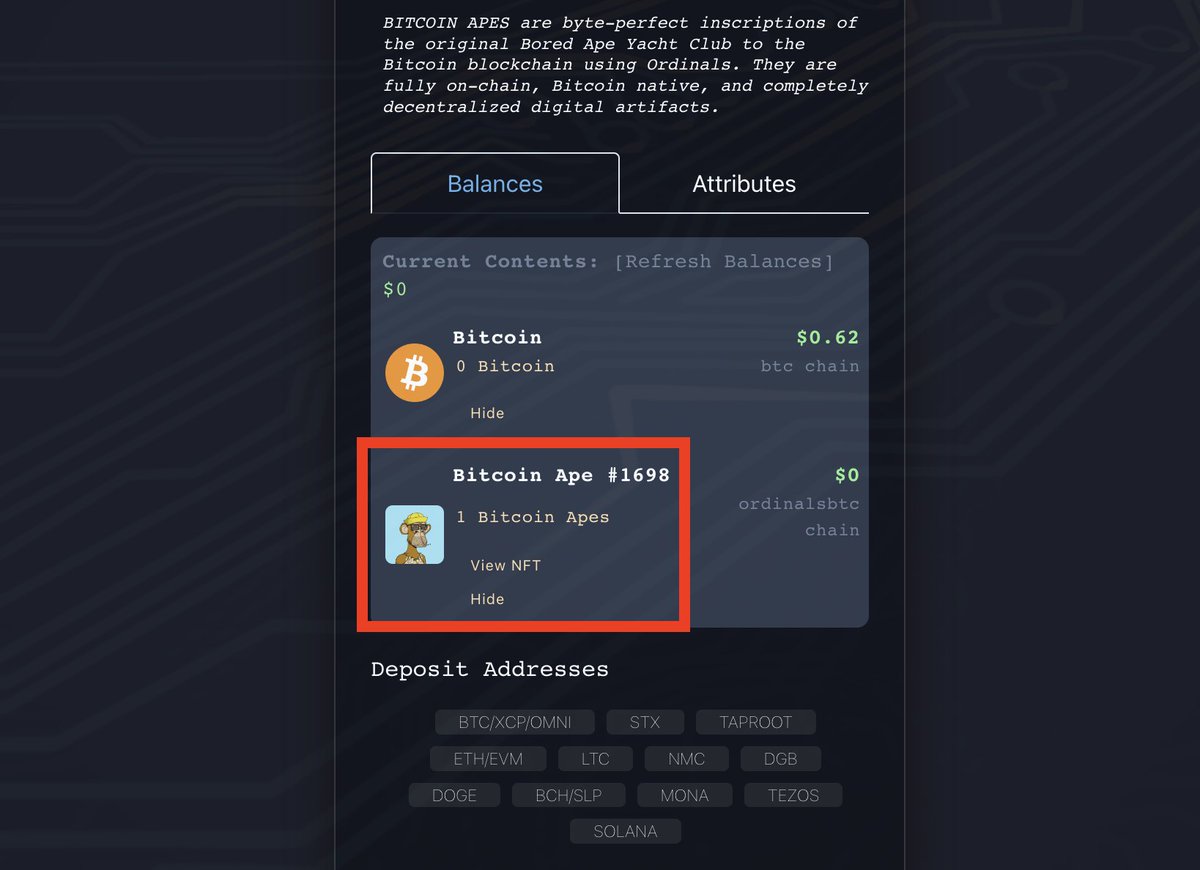 Emblem Vault on Twitter: "The Emblem Vault Ordinals Balance Checker has been updated. All ...