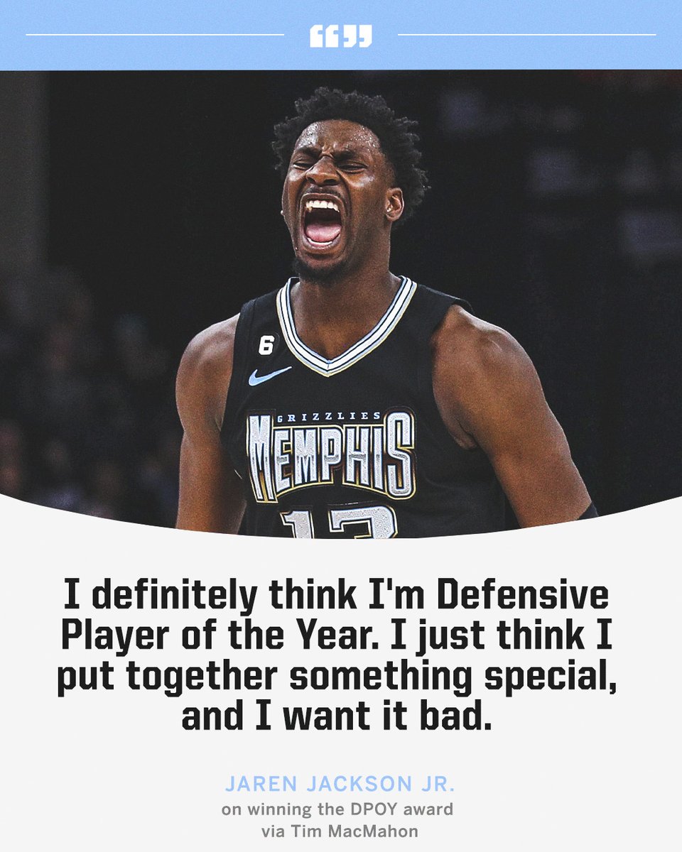 Jaren Jackson Jr.: I definitely think I’m Defensive Player of the Year ...