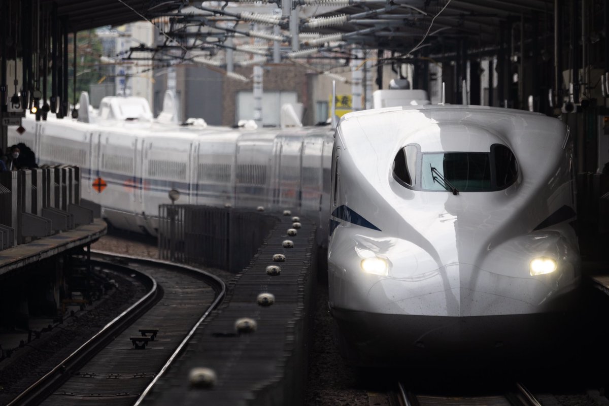 あっくん先生 on Twitter: "4/8(Sat)名古屋駅 N700S J40編成 試運転 1次車ラストナンバーのJ40がやってきました。これでJ39をも撮ればついに3年かかった1次車の ...