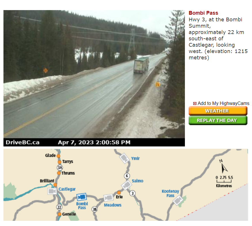 DriveBC on Twitter: "#BCHwy3 - report of a tree down, blocking the westbound right lane, between ...