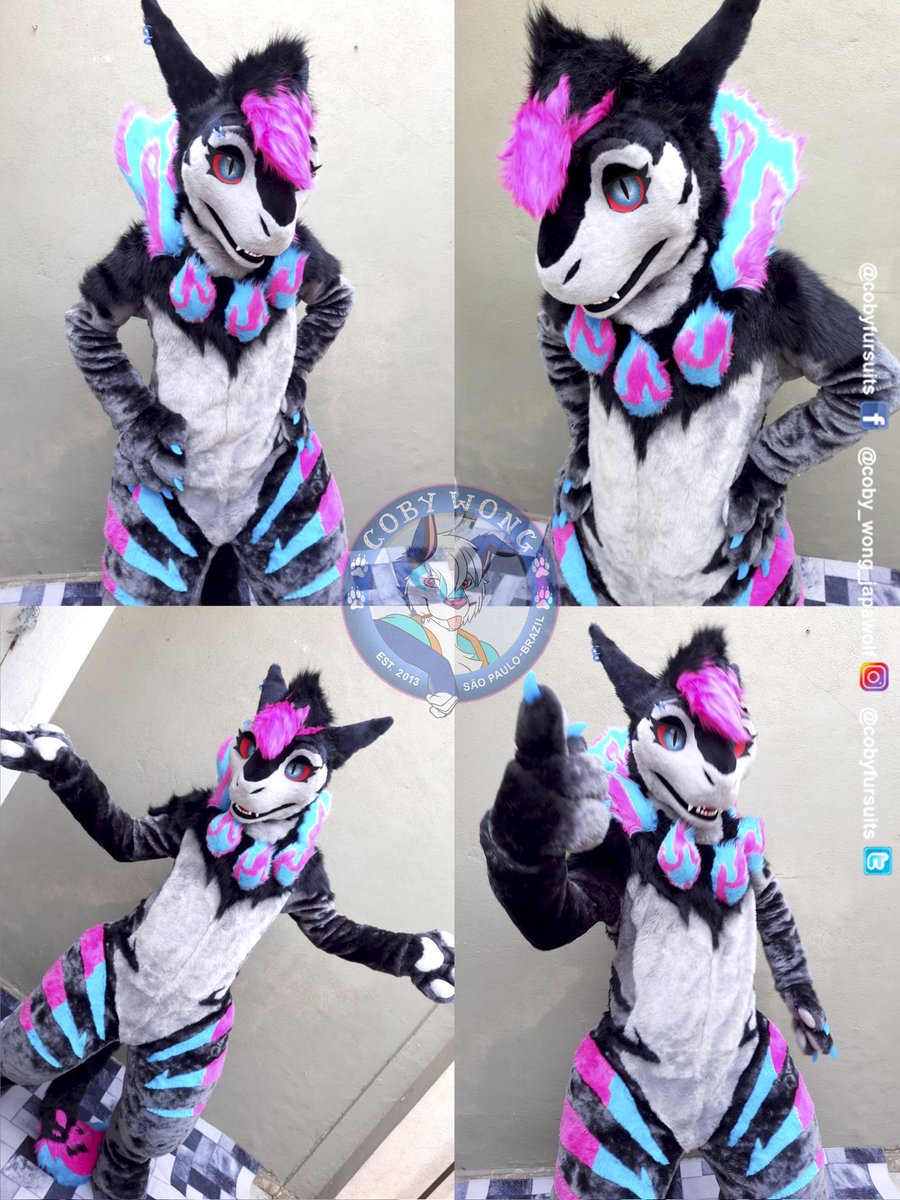 Coby Wong on Twitter: "commission, full fursuit digitigrade! for @f_rossr #FursuitFriday #fursuit"