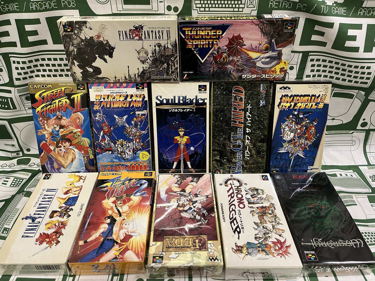 BEEP秋葉原店 on Twitter: "SFCソフトの追加、入れ替えを実施しました！ 箱付のものだけでなくソフトのみのアイテムも隙間なく追加しています 中にはお買得な価格にしたものも ...