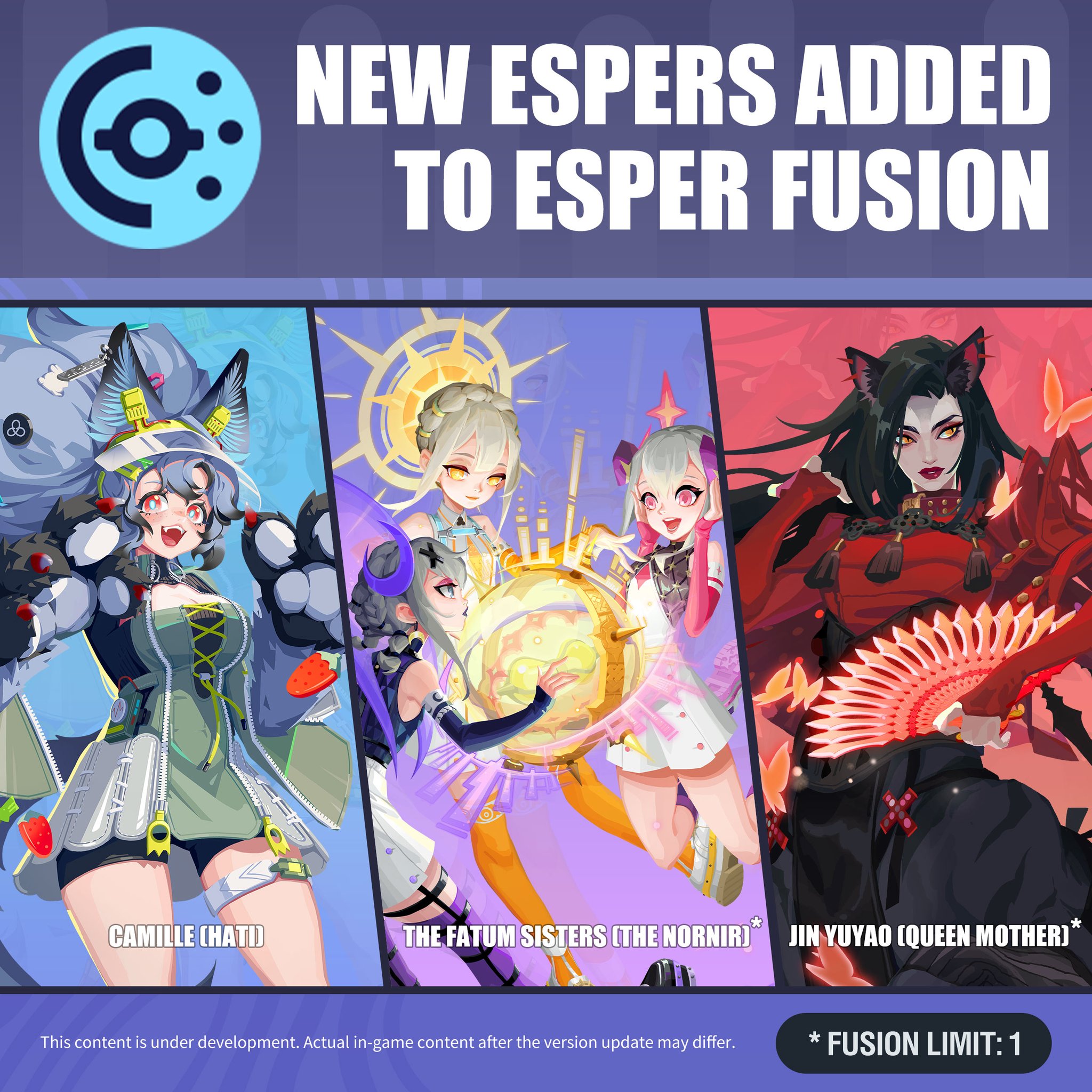 Dislyte on Twitter: "Esper Fusion optimizations New Espers have been added to Esper Fusion ...