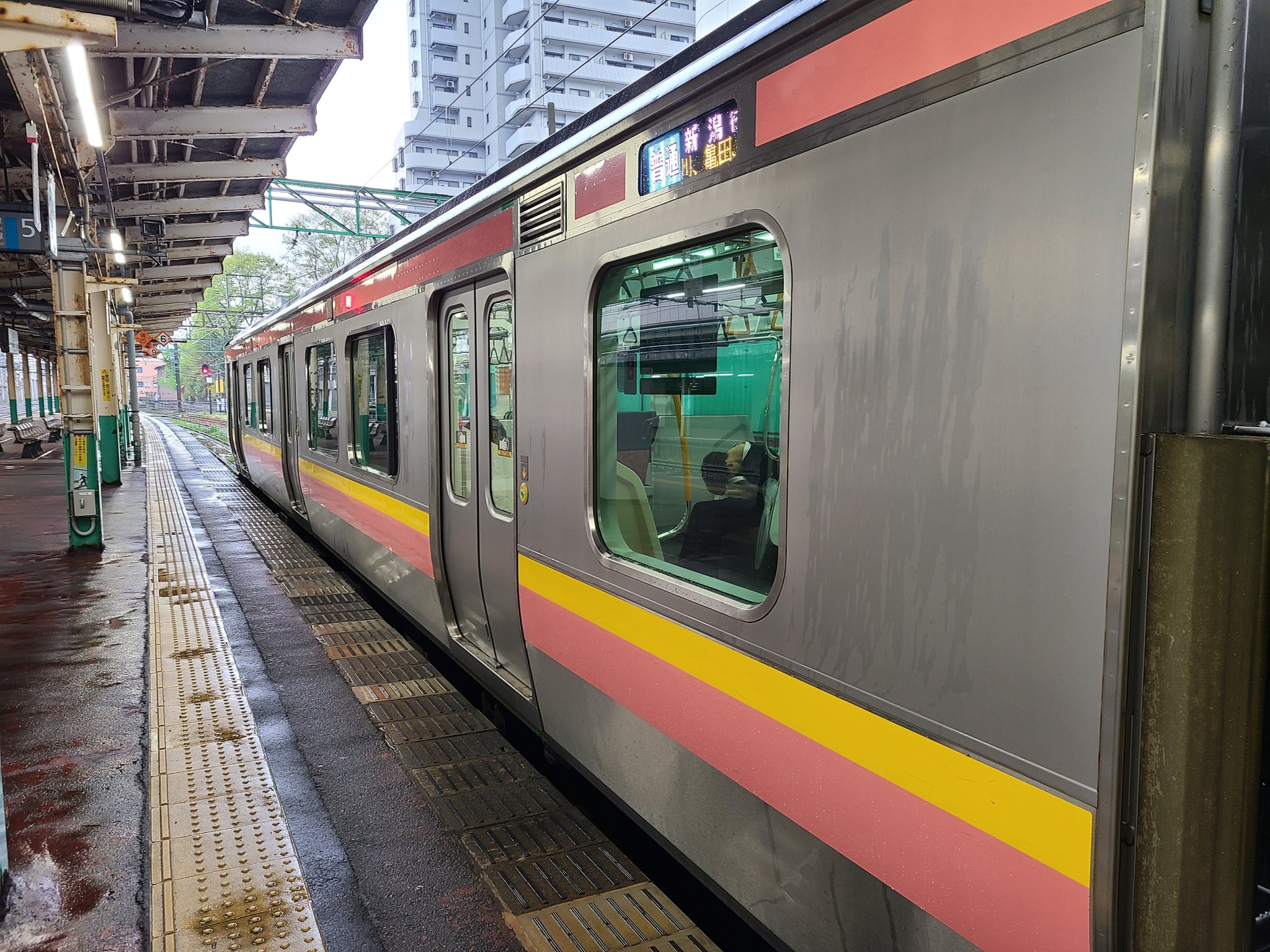 つつうらうらら on Twitter: "No.17 443M 6両 クモハE129-6 長岡(11:43)→加茂(12:17) ここから駅数稼ぎで普通列車に乗り換え。この時間でもしっかり6両 ...