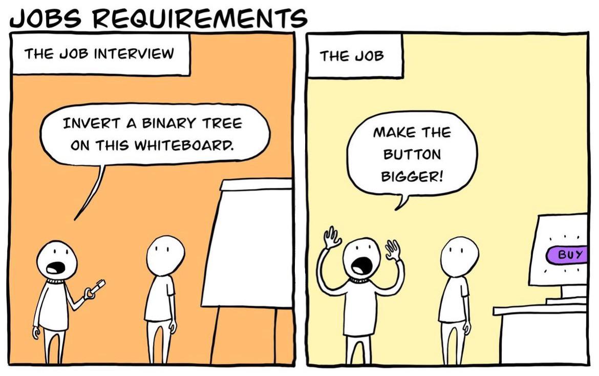 Programmer Humor on Twitter: "Job interviews suck https://reddit.com/r/programmerhumor/comments ...