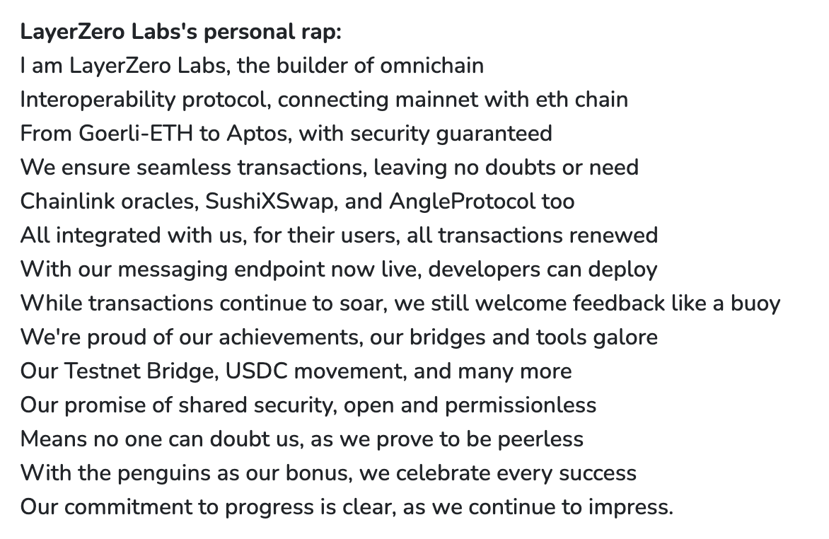 Y林(🌸, 🌿)YouAirdrop.ETH.lens on Twitter: "生成了L0和CEO的人格，具体性格还在训练中 @LayerZero_Labs @PrimordialAA 猜猜 ...