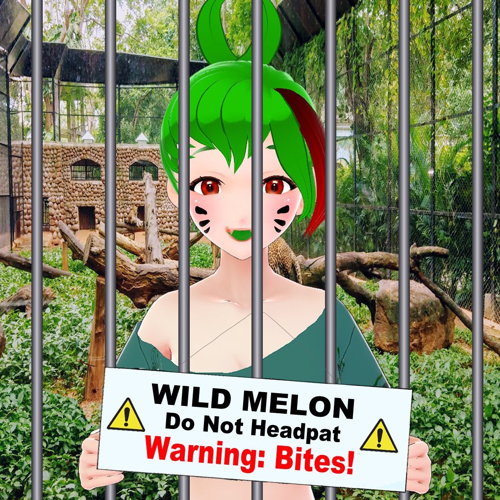Melony The Watermelon Girl on Twitter: "WILL YOU HEADPAT THE WILD MELON?!😊🍈 ️ #Vtuber #VtuberEN ...