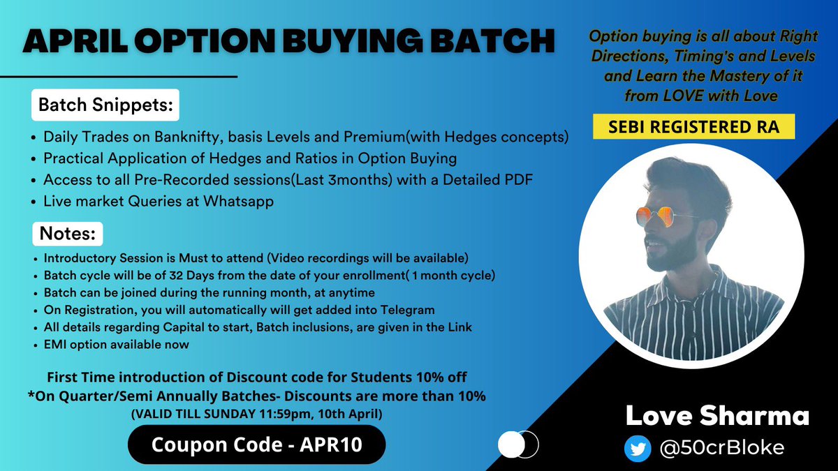 CA Love Sharma On Twitter First Time Coupon Code On Option Buying ca-love-sharma-on-twitter-first-time-coupon-code-on-option-buying