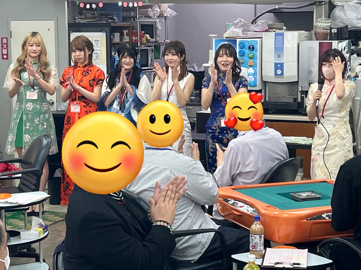 トモ On Twitter 今日はまあじゃん京王スプリング麻雀大会。 折原みかさん、新垣有紗さん、 与那城葵さん、小倉ゆささん、 彩世来夏さん、蒼井ゆりかさんが チャイナドレスアップして