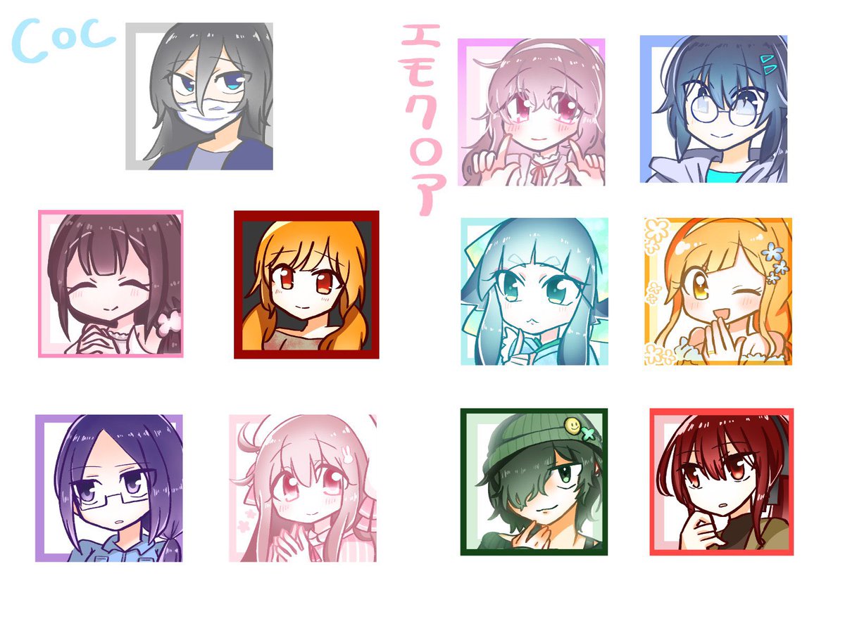 小春@TRPG on Twitter: "PC同士の印象みたいなやつ"