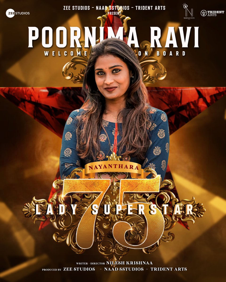 Zee Studios South on Twitter: "We're delighted to welcome Poornima Ravi to the #LadySuperstar75 ...