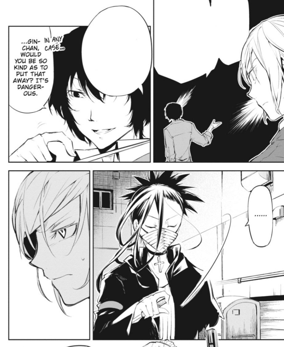 somi 💭 sskk thinker !! on Twitter: "how dazai talks to gin vs. how he talks to ryuu makes me ...