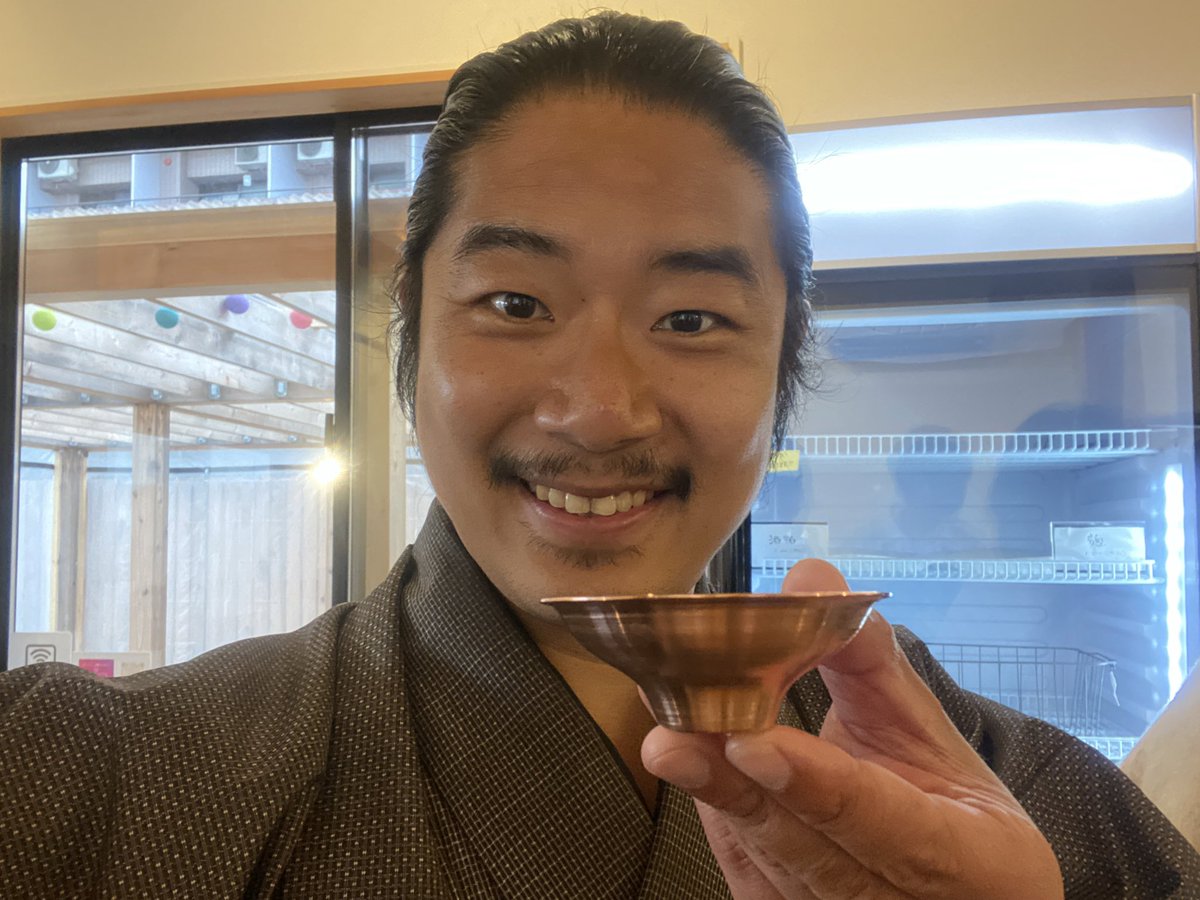 支倉常長伊達武将隊歴史講座 支倉ないと On Twitter 今宵は タゼン の銅の酒器と 森民酒造本家 の日本酒を楽しむ会にお忍びで参戦!六角杯、五角杯、平杯など様々な酒器でお酒