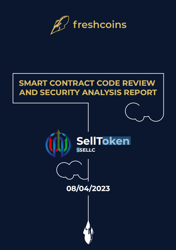 SellToken on Twitter: "$SELLC Contract completion audit https://github.com/freshcoins/Smart ...