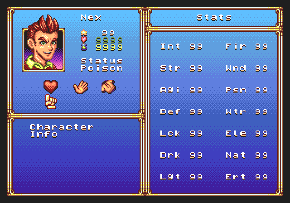 Jav Making An Rpg On Twitter A Few Workinprogress Menu And Status Screens For Todays