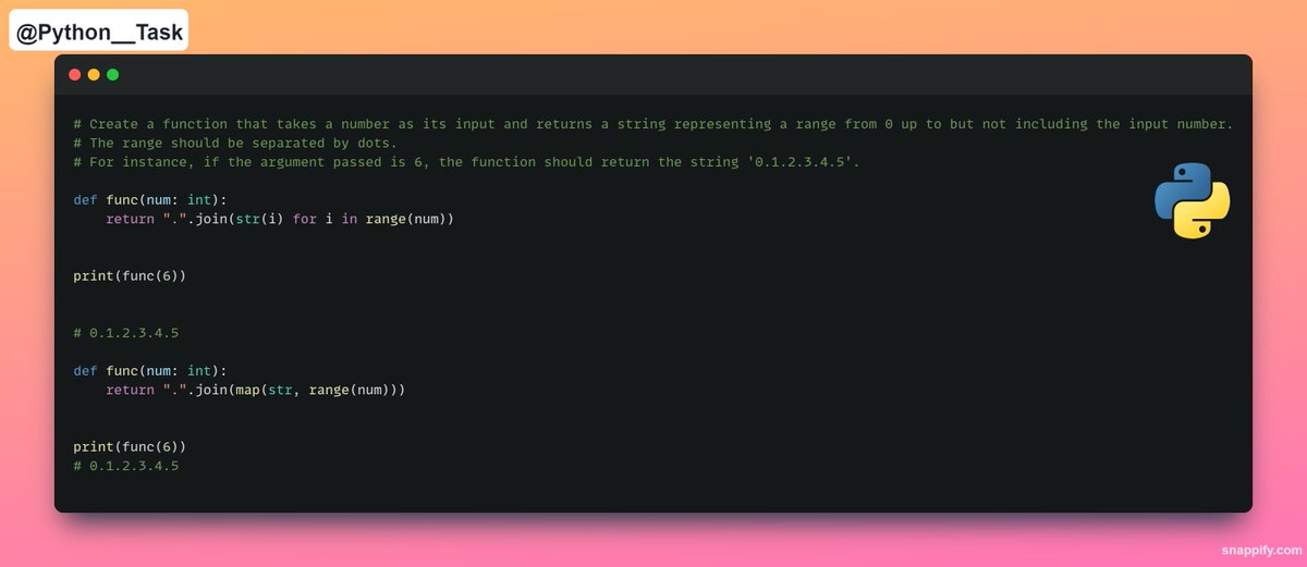 Khalid On Twitter Pythontask Create A Function That Takes A Number And Returns A String 8136